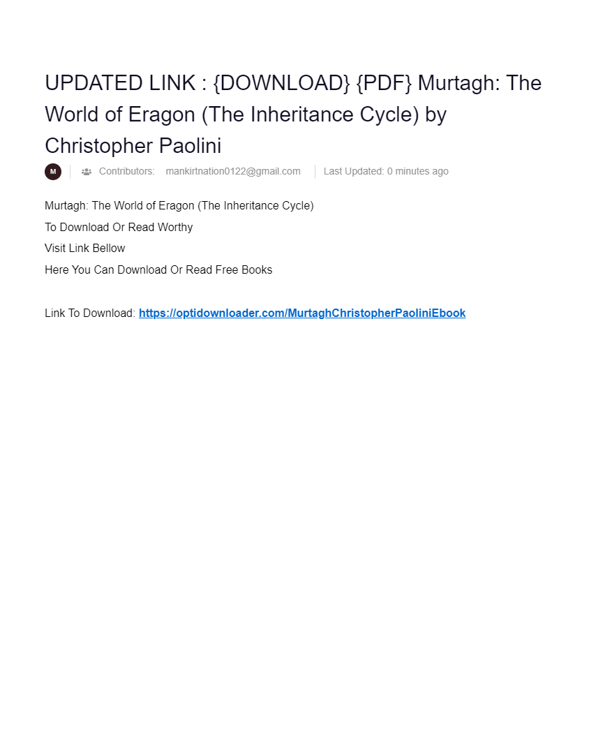UPDATED LINK : {DOWNLOAD} {PDF} Murtagh: The World of Eragon (The ...