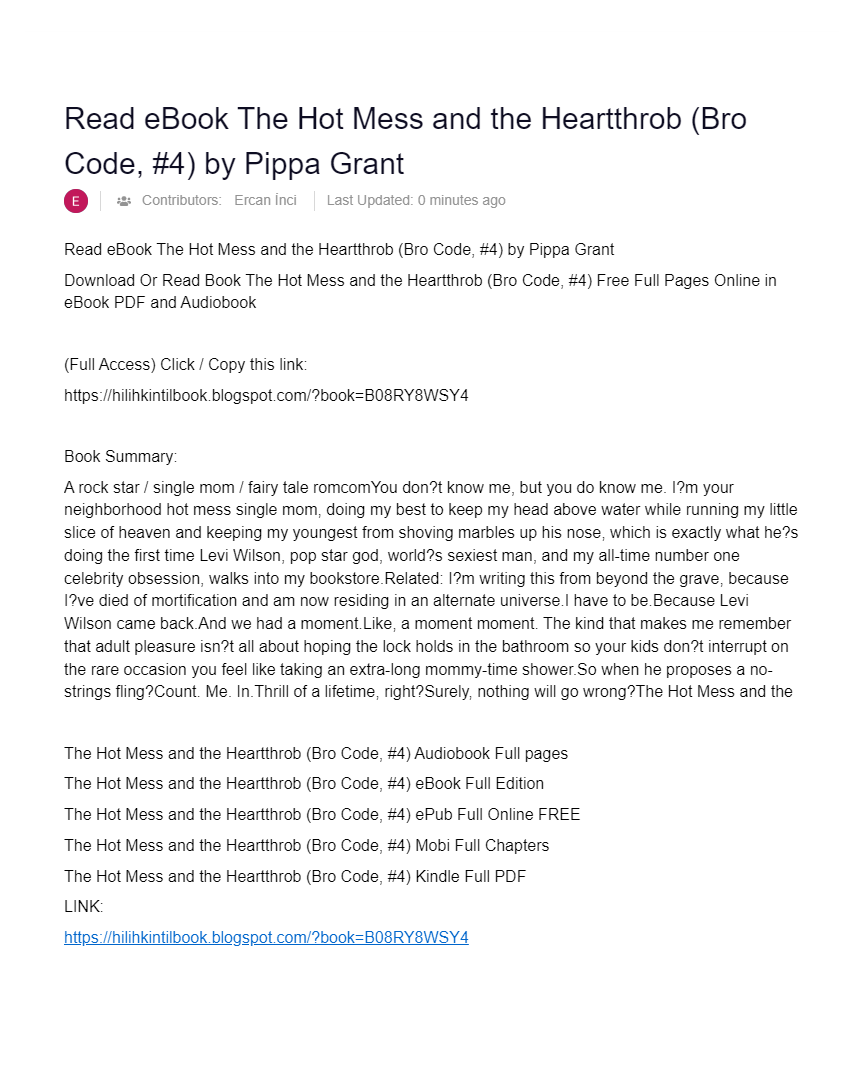 Read eBook The Hot Mess and the Heartthrob (Bro Code, #4) by Pippa ...