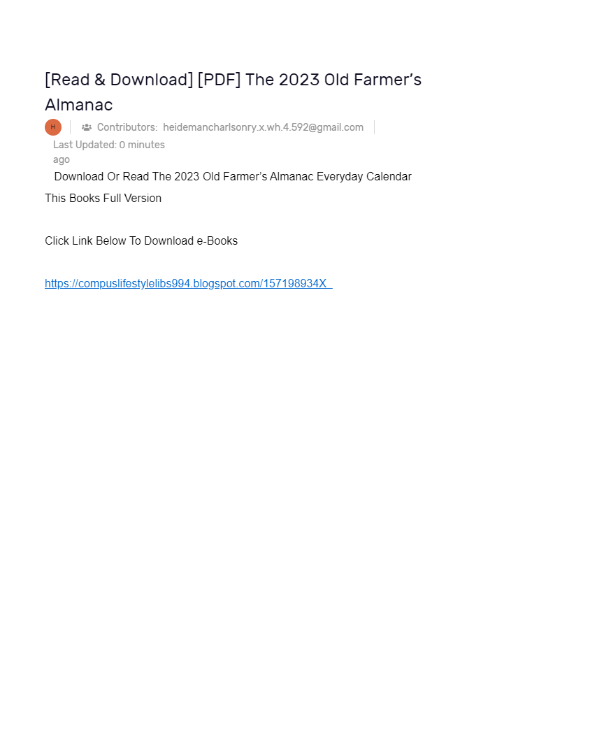 [Read & Download] [PDF] The 2023 Old Farmer’s Almanac | AI Powered Online Docs