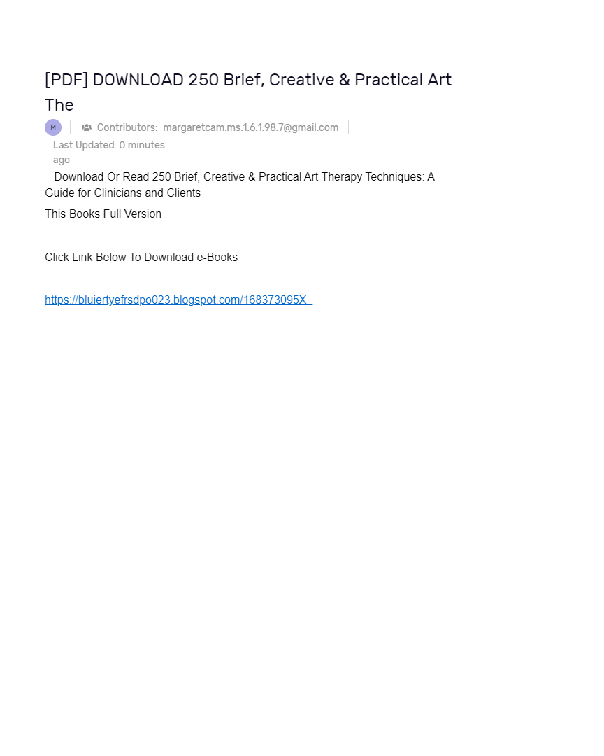 [PDF] DOWNLOAD 250 Brief, Creative & Practical Art The | AI Powered ...